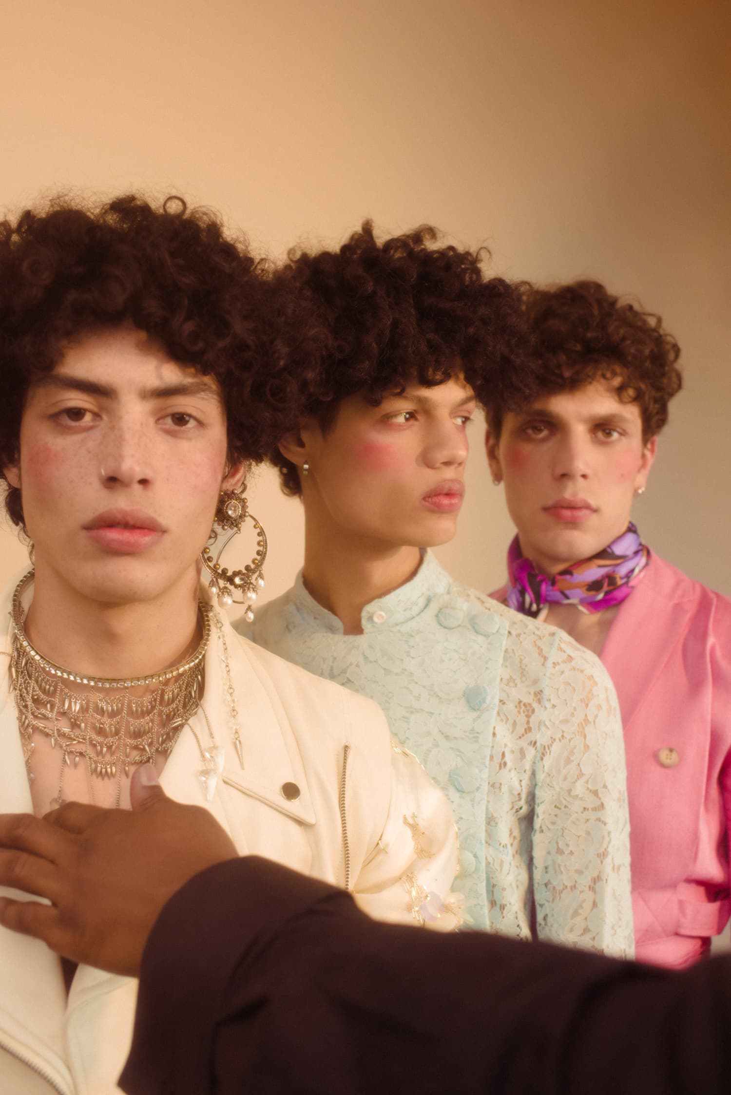 A new editorial celebrating boys, ruffles and Rococo art