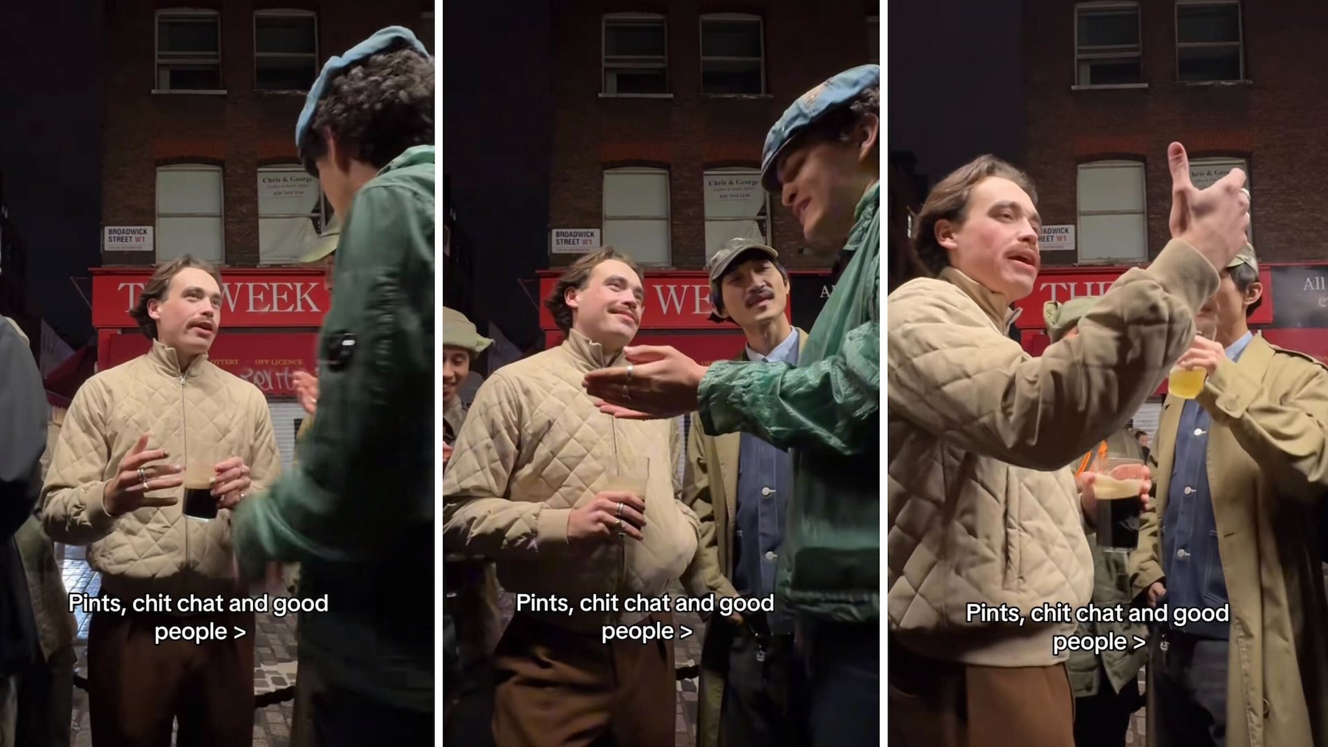 Why is everyone obsessed with “Pints, chit chat and good people”?